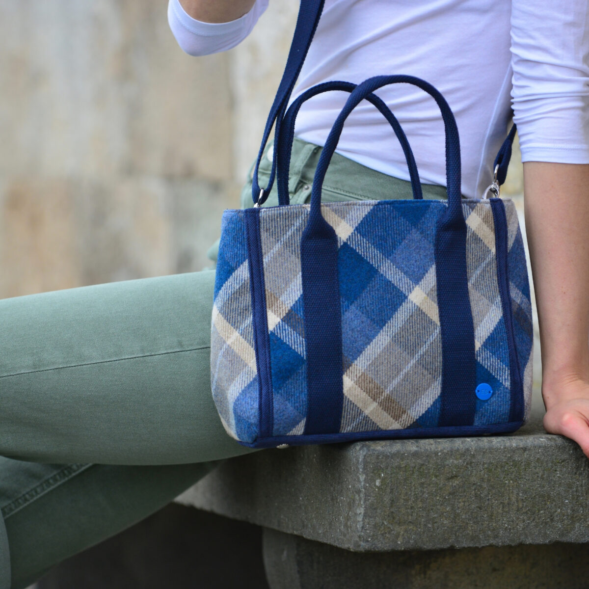 Luxury Tweed Small Tote | Compact & Stylish Handbag